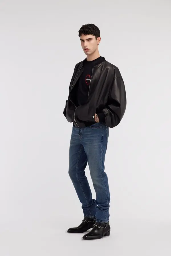 Roberto Cavalli Heart-embroidered Cotton T-shirt