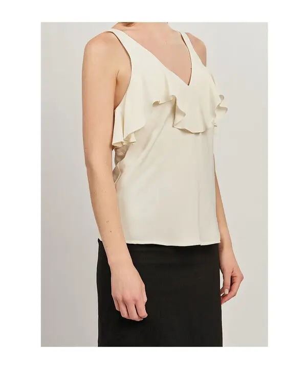 TWINSET Ruffle Detail Tank Top