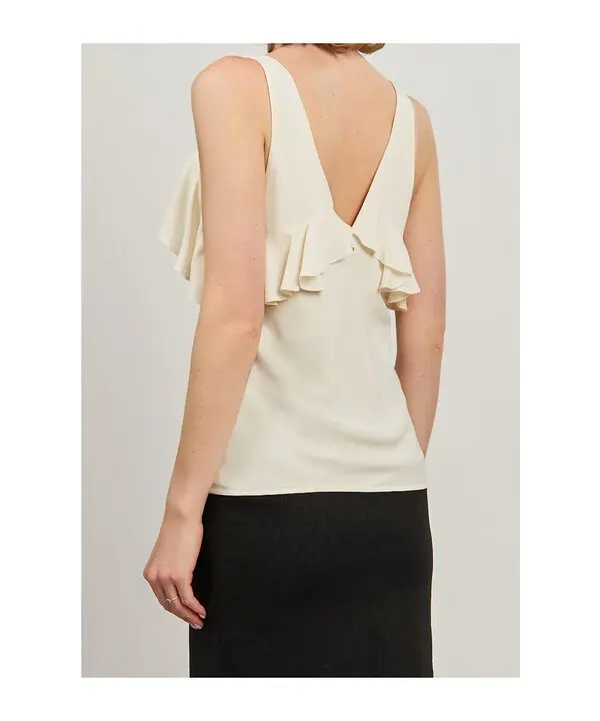 TWINSET Ruffle Detail Tank Top