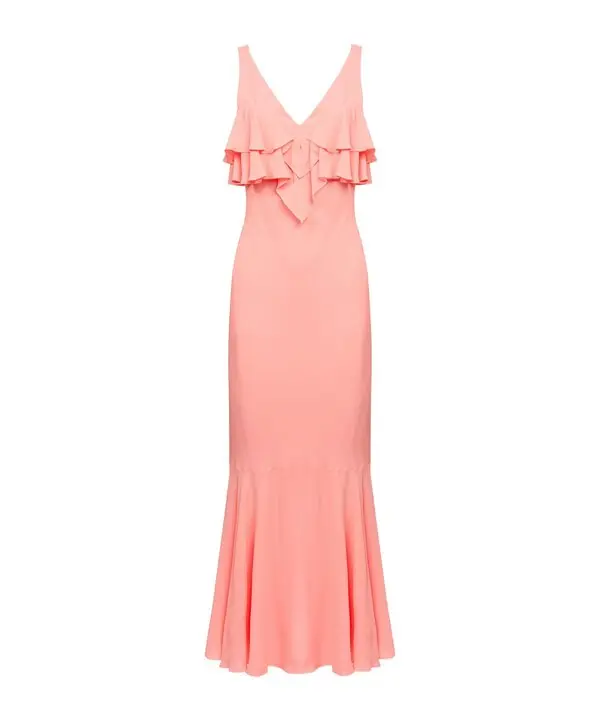 TWINSET Ruffle-trim Maxi Dress