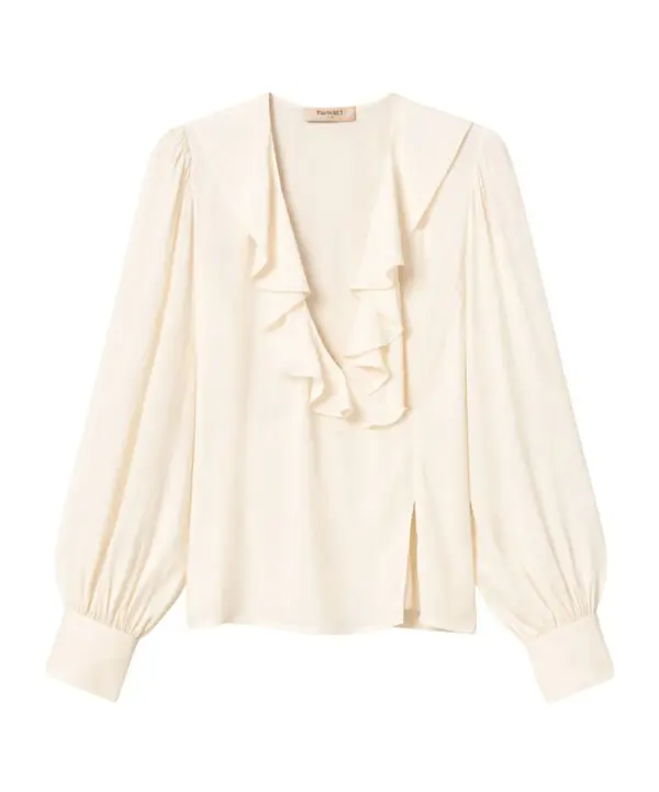 TWINSET Ruffle Collar Blouse