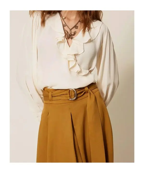 TWINSET Ruffle Collar Blouse