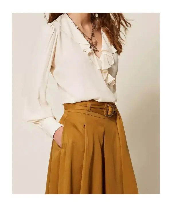 TWINSET Ruffle Collar Blouse