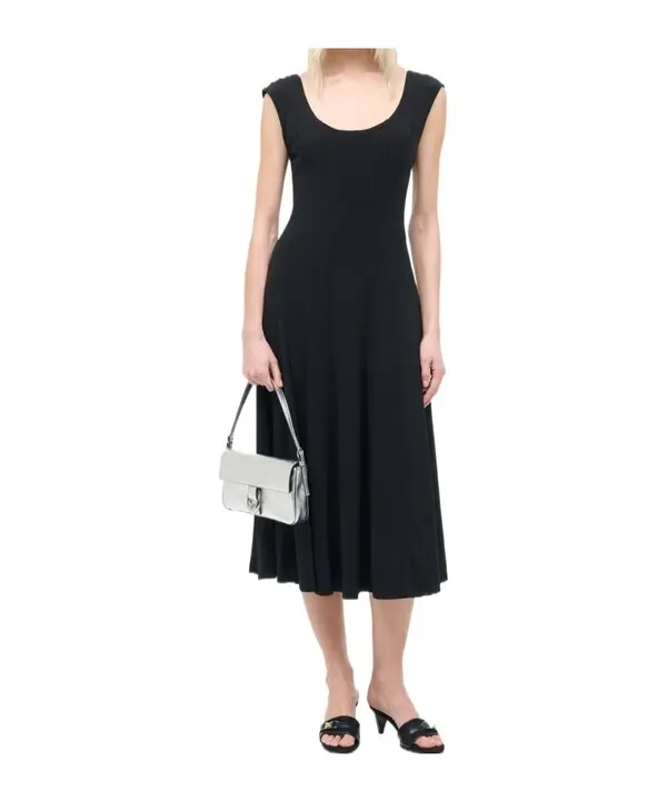 Staud Charlotte Jersey Dress - Black