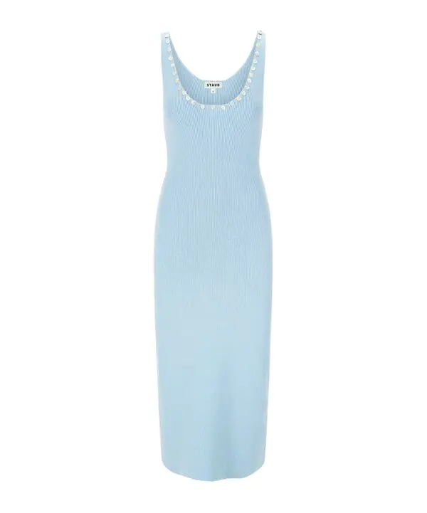 Staud Sleeveless Dress - Blue