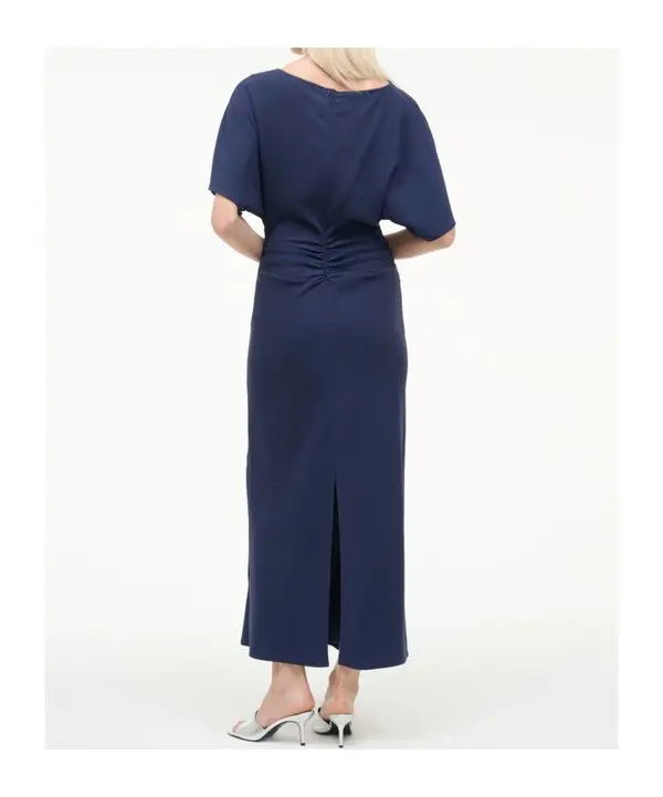 Staud Amelie Dress In Navy