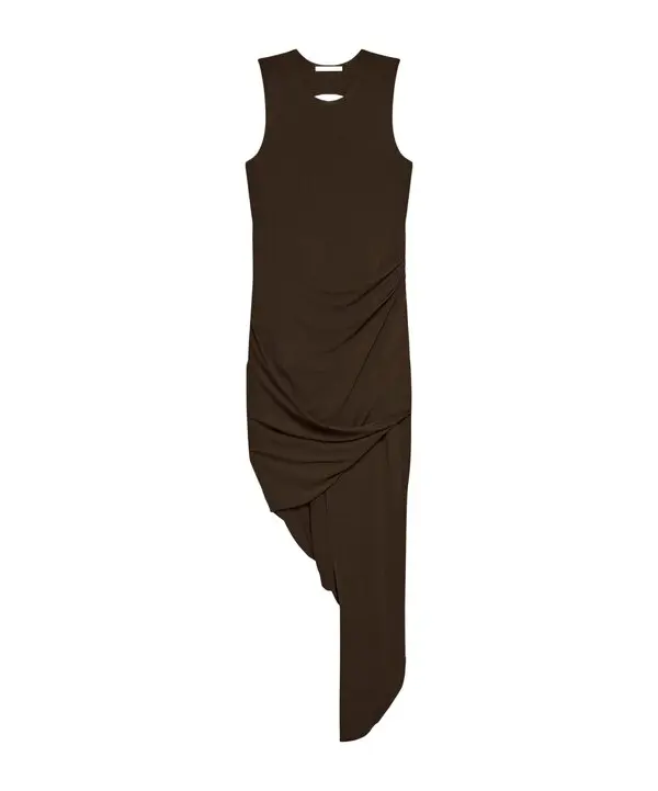 Helmut Lang Twisted Drape Dress - Bistre