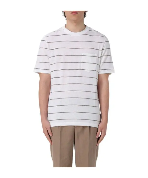 Brunello Cucinelli Crew-neck Striped T-shirt