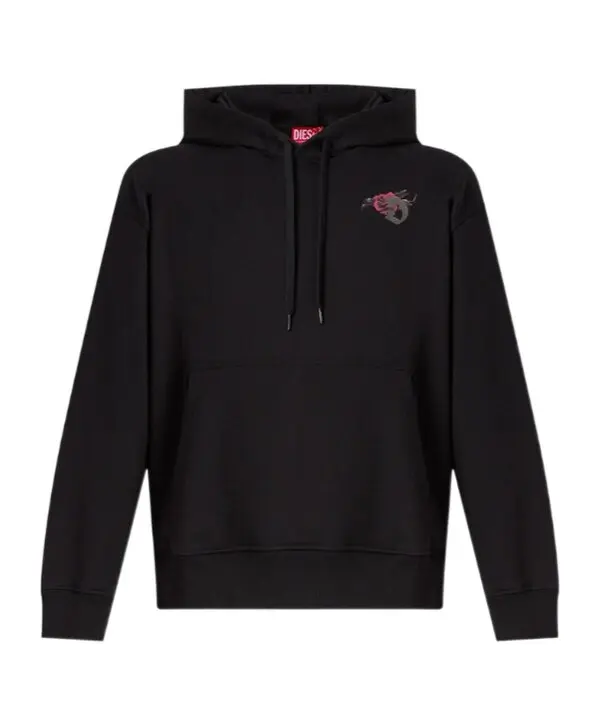 DIESEL® Hooded Sweatshirt With Graphic Detail