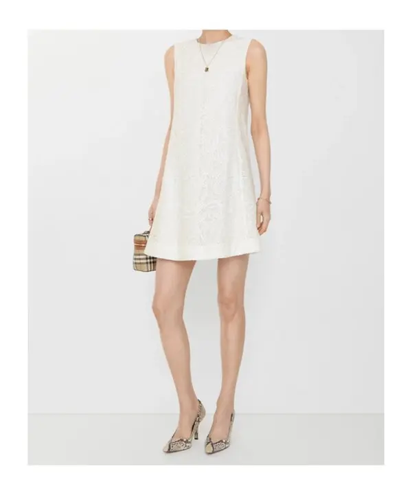 Burberry Paisley Lace Shift Dress