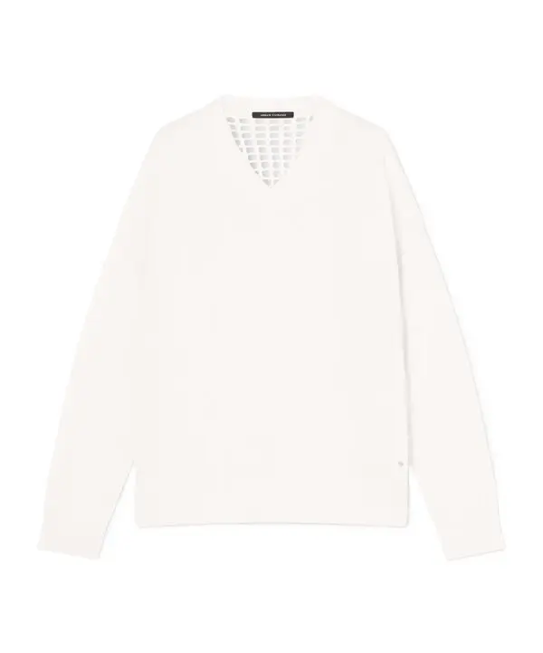 Armani Exchange Oversized Sweater With Perforated Back