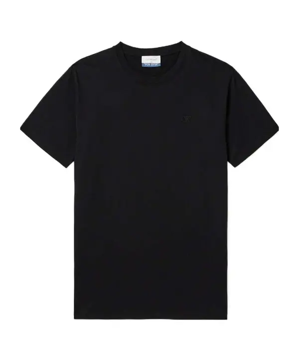 Off-White Logo Embroidered Crewneck T-shirt