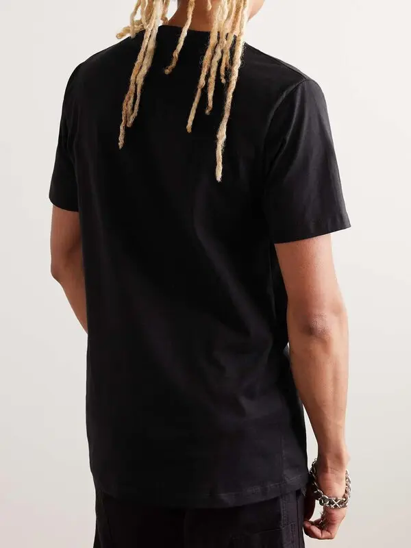 Off-White Logo Embroidered Crewneck T-shirt