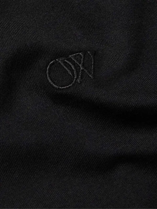 Off-White Logo Embroidered Crewneck T-shirt