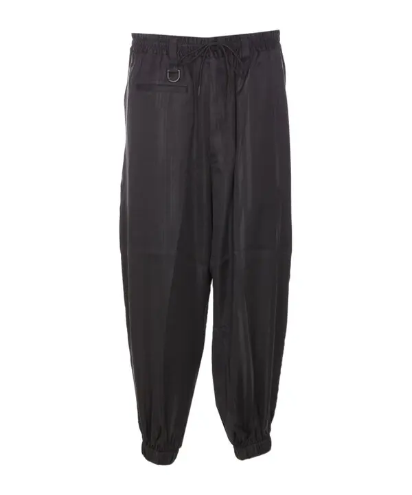 Y3 Striped Drawstring Tapered Trousers