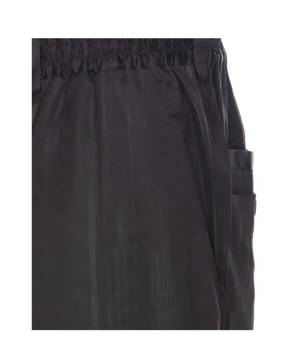Y3 Striped Drawstring Tapered Trousers