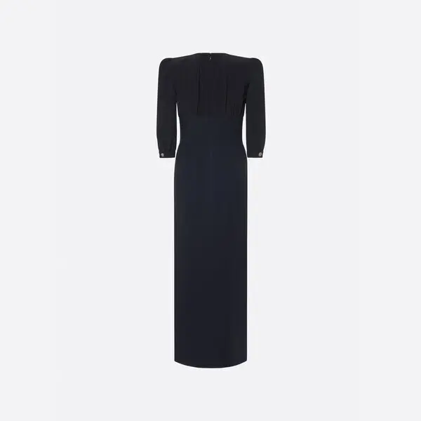 Alessandra Rich Cady Midi Dress With Splits