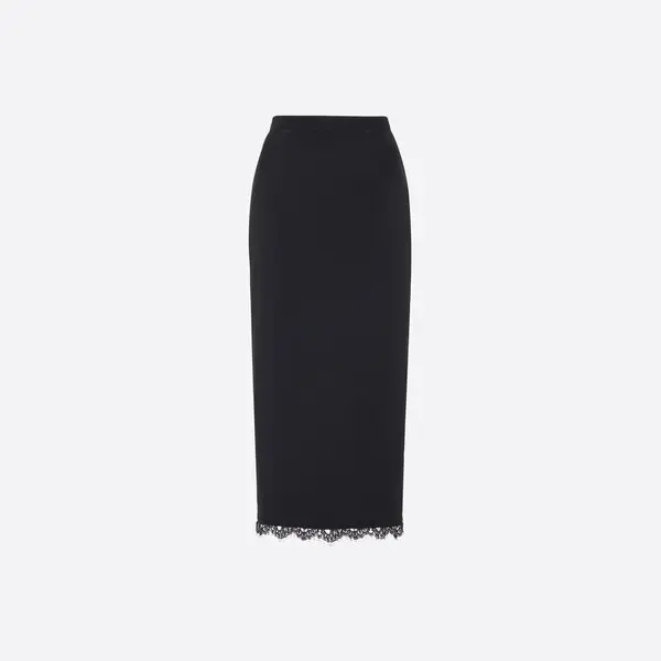 Alessandra Rich Lace-trim Midi Skirt