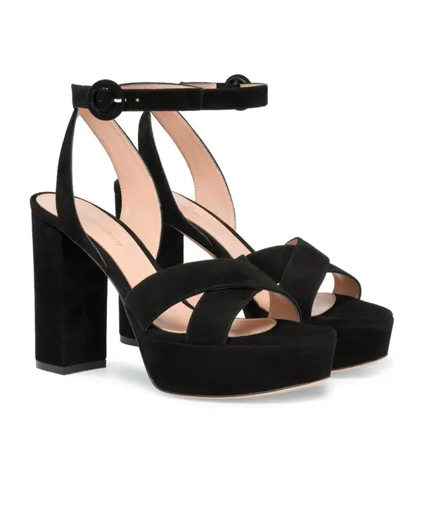 GIANVITO ROSSI Crossover Platform Sandals