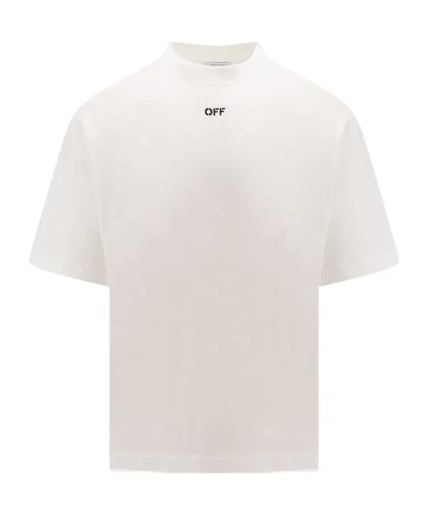 Off-White Logo Embroidered Crewneck T-shirt