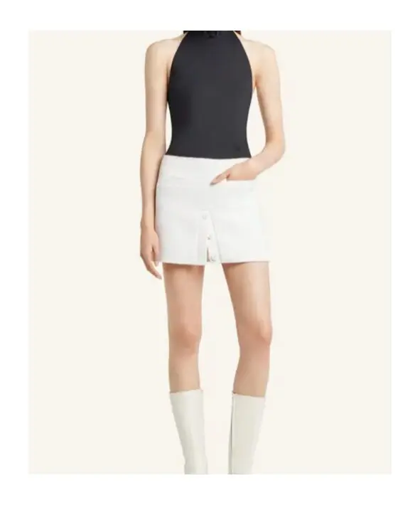 COURREGES Tweed Mini Skirt