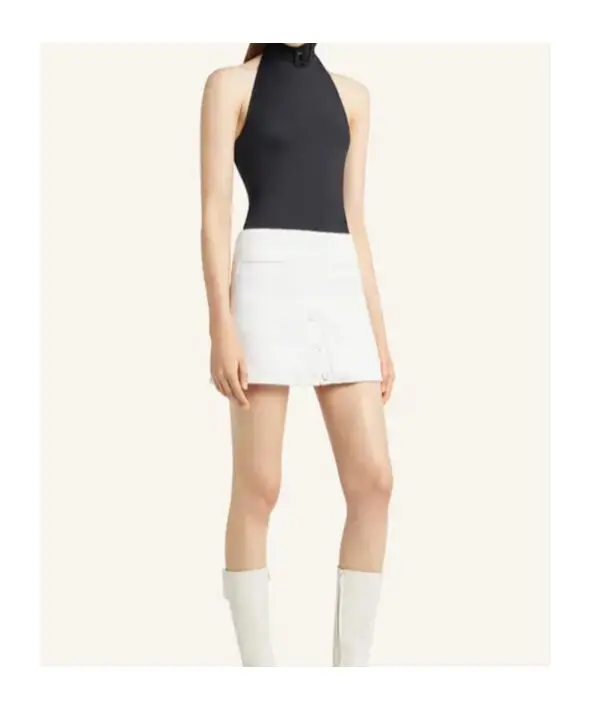 COURREGES Tweed Mini Skirt