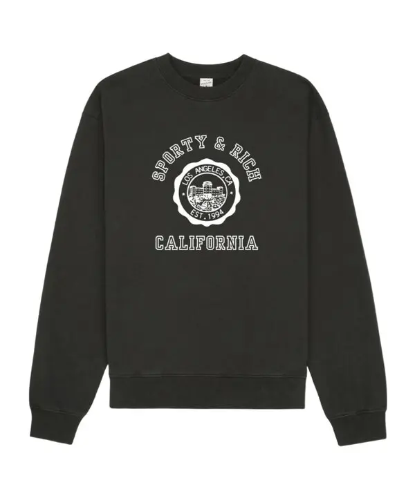 SPORTY  RICH Sporty & Rich Crewneck Sweatshirt With Logo