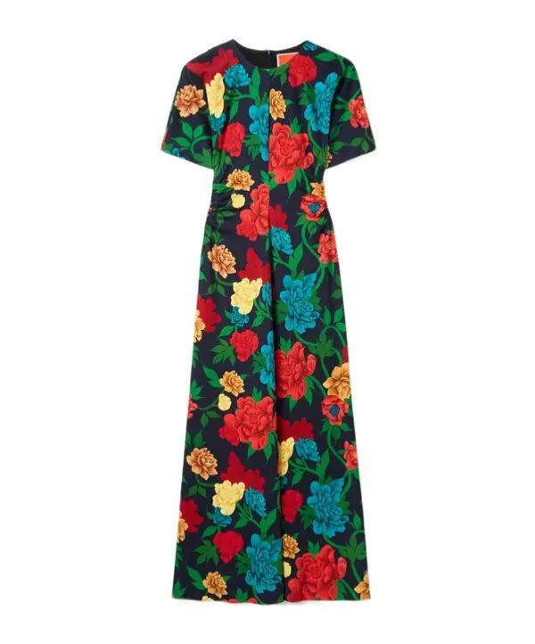 La DoubleJ Floral Ruched Dress - Multicolor