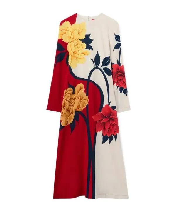 La DoubleJ Floral Placed Dress