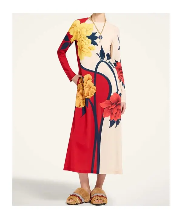 La DoubleJ Floral Placed Dress