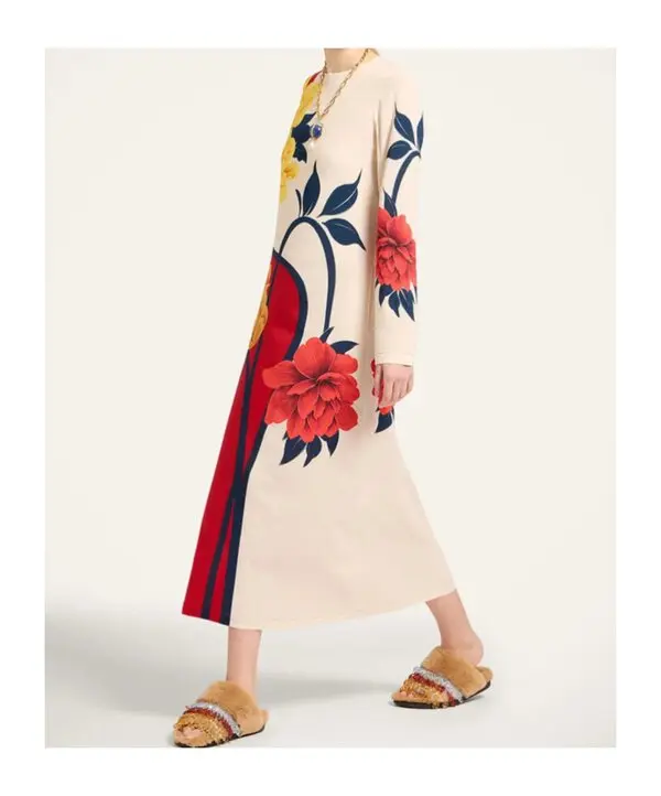 La DoubleJ Floral Placed Dress