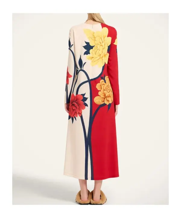 La DoubleJ Floral Placed Dress