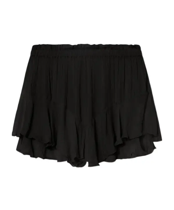 Isabel Marant Étoile Sornel Ruffled Shorts - Black