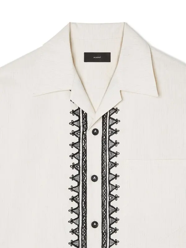Alanui Akasha Embroidered-edge Shirt