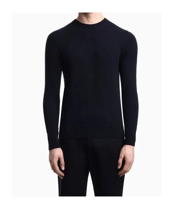 Emporio Armani Plain-knit Pure Cashmere Jumper