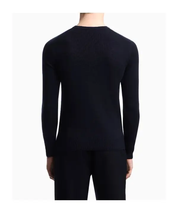 Emporio Armani Plain-knit Pure Cashmere Jumper