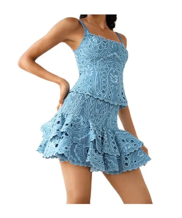 Charo Ruiz Ibiza Nereus Eyelet Top