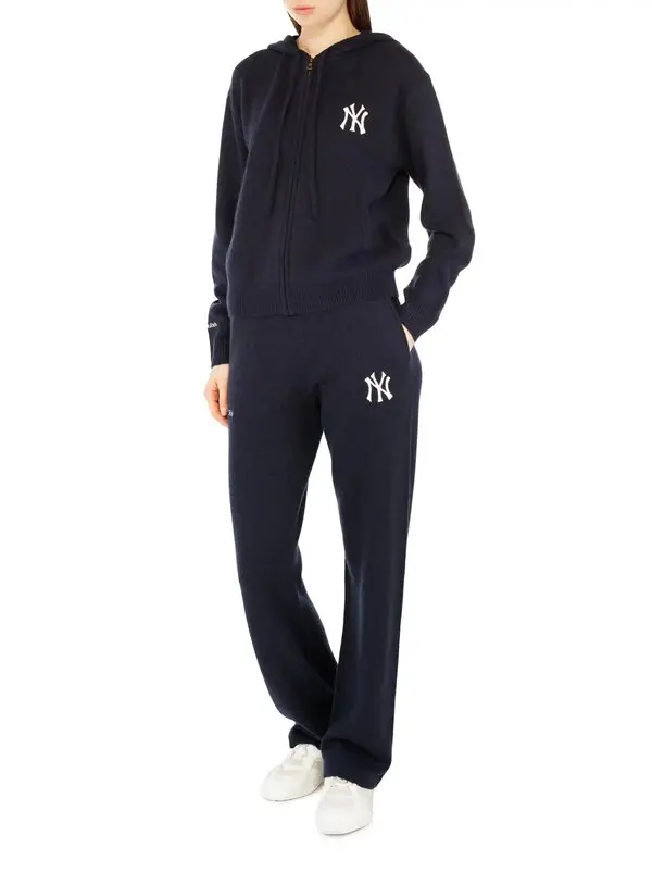 SPORTY  RICH Elastic Waist Casual Pants