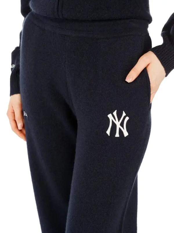 SPORTY  RICH Elastic Waist Casual Pants