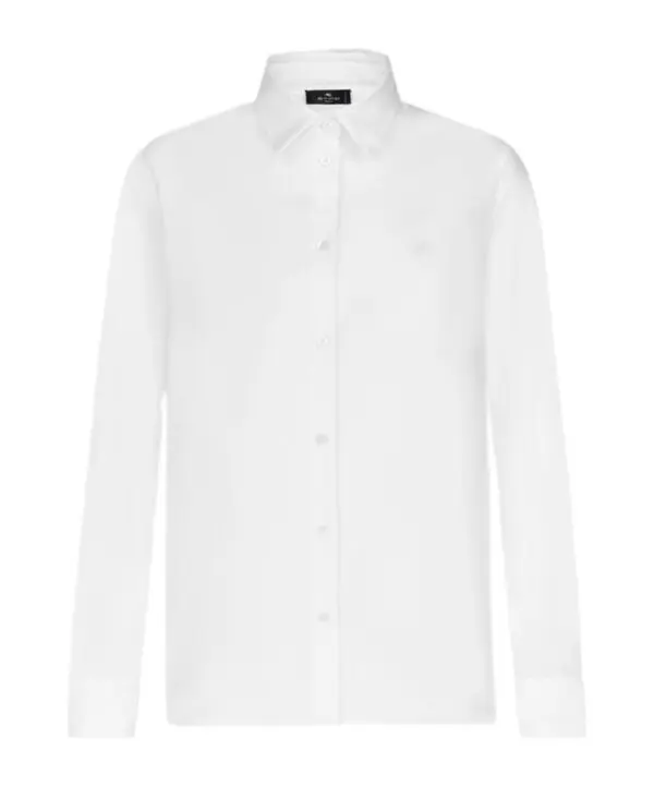 Etro Pegaso Embroidered Straight Hem Shirt