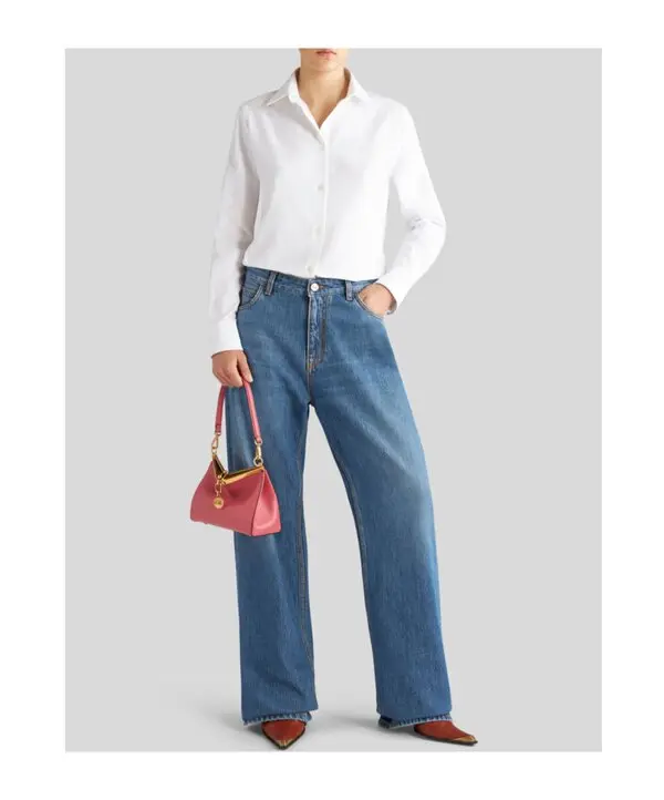 Etro Pegaso Embroidered Straight Hem Shirt