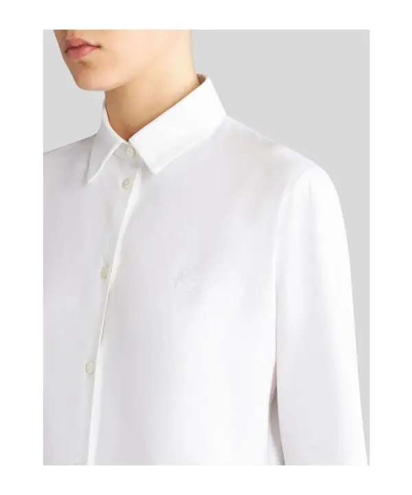 Etro Pegaso Embroidered Straight Hem Shirt