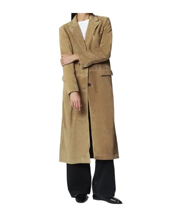 ARMA Alissa Single-breasted Suede Coat