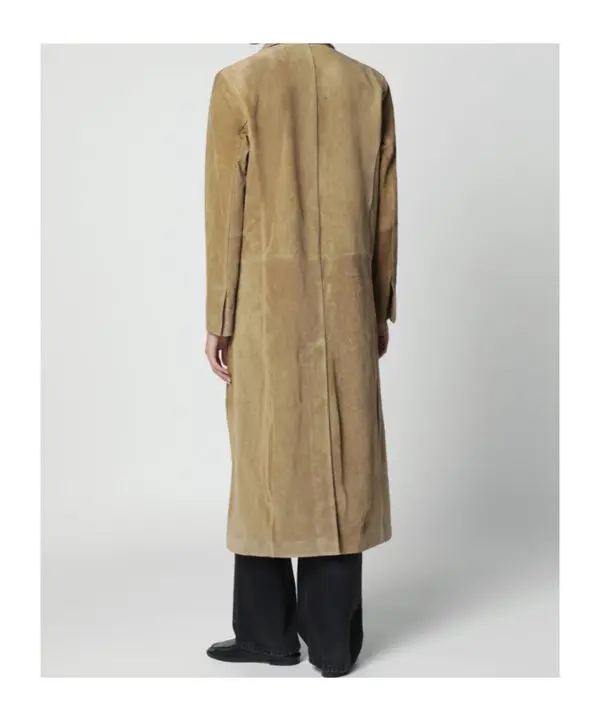 ARMA Alissa Single-breasted Suede Coat