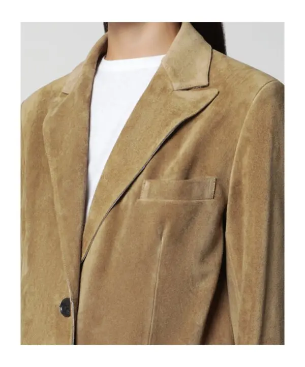 ARMA Alissa Single-breasted Suede Coat