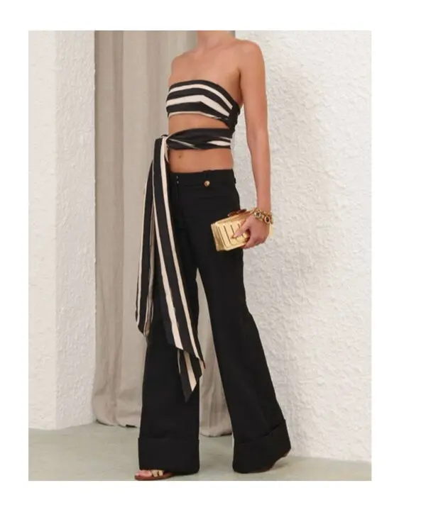 Zimmermann Rebellion Low-rise Flare Pant