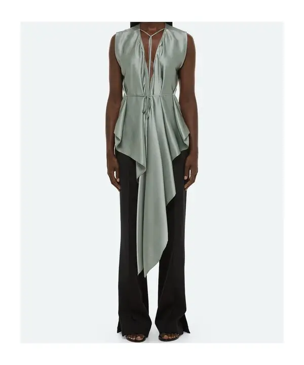 Helmut Lang Draped Scarf Top