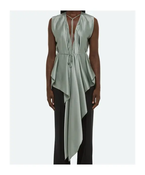 Helmut Lang Draped Scarf Top