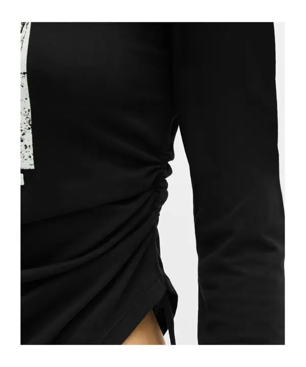 ANN DEMEULEMEESTER Dot Graphic-print Ruched Top