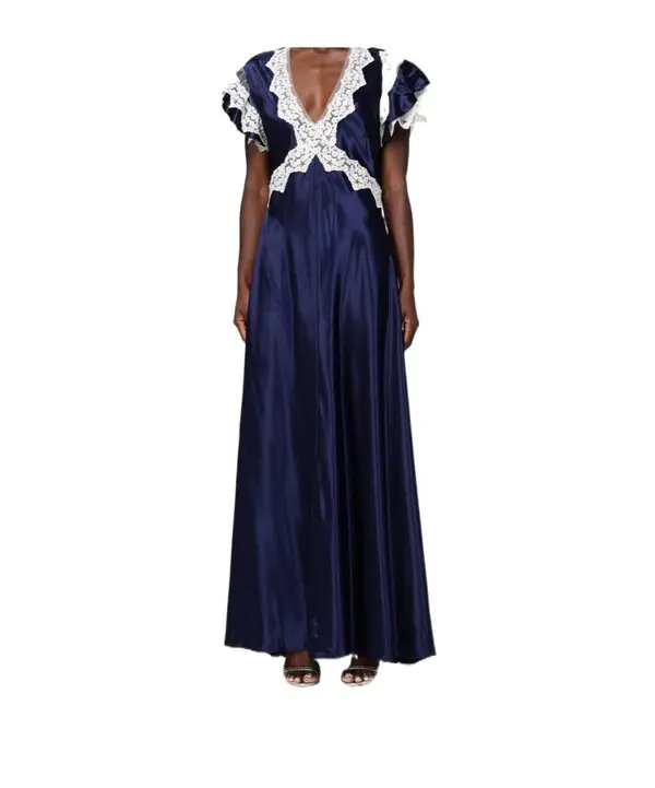 Alberta Ferretti V-neck Dress